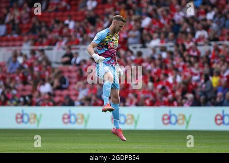 MIDDLESBROUGH, UK. AUGUST 14TH Daniel Bentley of Bristol City seen ...