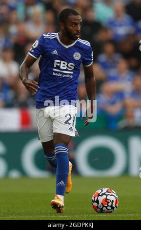 Leicester, England, 14th August 2021. Daniel Amartey of Leicester City ...