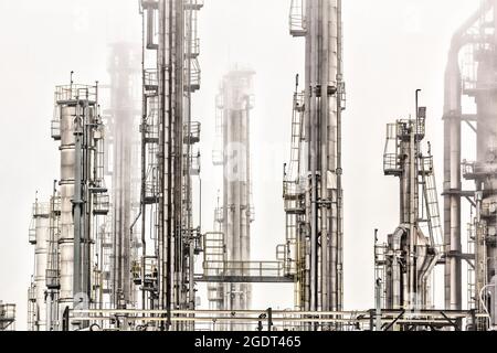 The Netherlands, Geleen, Lindenheuvel, Industrial area Chemelot ...