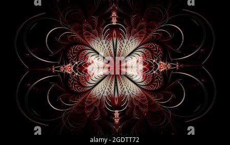 Abstract color dynamic background with lighting effect. Fractal art ...