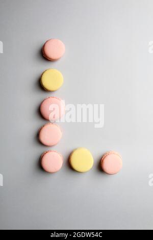Alphabet letters made of sweet french macaroons. Graphic resources ...