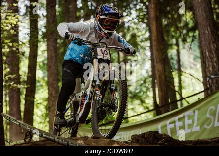Mathilde BERNARD of France during the 2021 Mountain Bike World Cup on ...