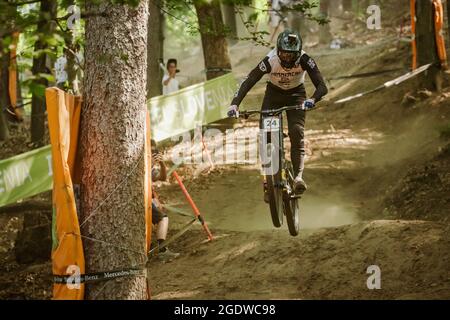Angel SUAREZ ALONSO of Spain during the 2021 Mountain Bike World Cup on August 15, 2021 in ...