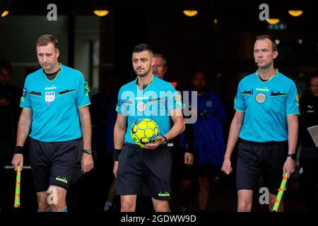 Viborg, Denmark. 13th, August 2021. Erik Marxen (11) of Randers FC seen ...