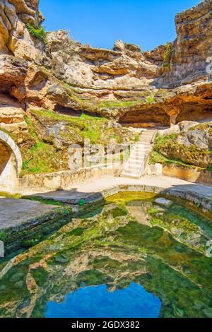 Roman thermal baths Germisara in Geoagiu in summer Stock Photo - Alamy