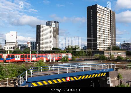 Tower blocks on the Carpenters Estate , a council housing estate in ...