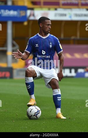 BRADFORD, UK. AUGUST 14TH Oldham Athletic's Jordan Clarke during the ...