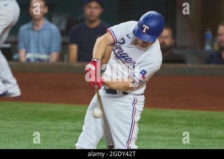 Texas Rangers' Brock Holt (16) bats during a baseball game against the ...