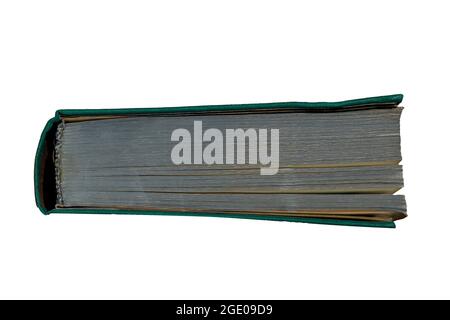 paper book side view is isolated on a white background. High quality ...