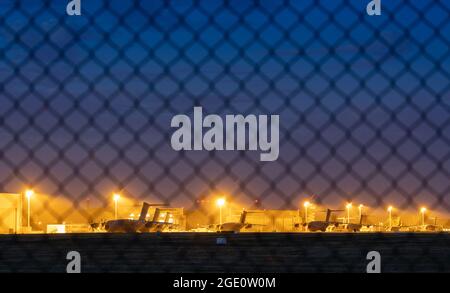 Wunstorf, Germany. 15th Aug, 2021. Airbus A400M transport aircraft of ...