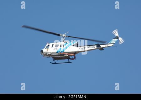 Kern County Firefighting helicopter #408 looks minute compared to the ...