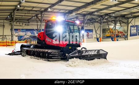 Bispingen Snow Dome, indoor skiing hall, aerial view, Bispingen, Lüneburg Heath, Lower Saxony ...