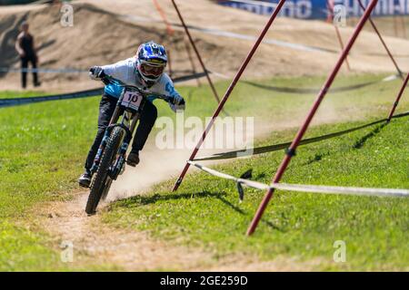 Mathilde BERNARD of France during the 2021 Mountain Bike World Cup on ...