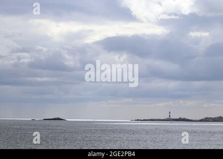 Boddam lighthouse and Skerry Rock Stock Photo - Alamy