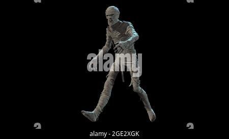 mummy 3d render on chromakey background Stock Photo - Alamy