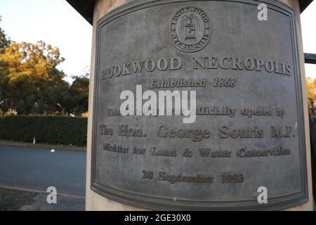 Rookwood Cemetery (officially named Rookwood Necropolis), Lidcombe ...
