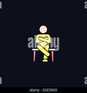 Closed body language RGB color icon Stock Vector Image & Art - Alamy