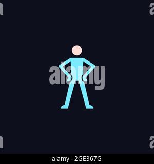 Confidence body language RGB color icon Stock Vector Image & Art - Alamy
