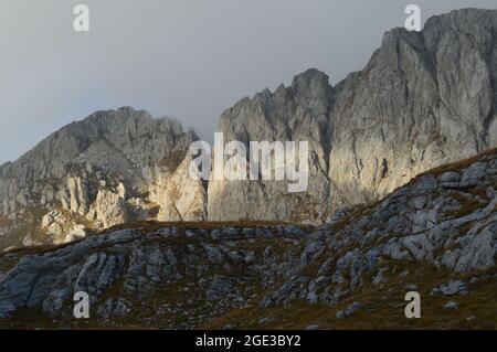 Hiking trail on Tara river and Durmitor mountain Stock Photo - Alamy