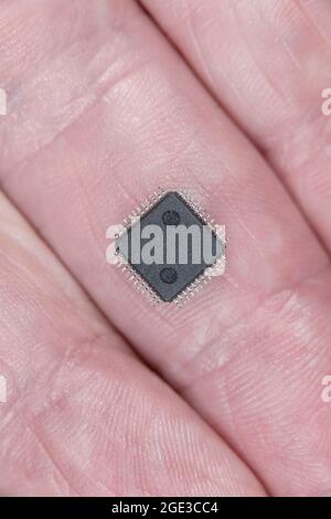 Gull-wing legs or pinouts of an integrated circuit / IC semiconductor ...