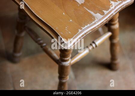 round top stool isolated Stock Photo - Alamy