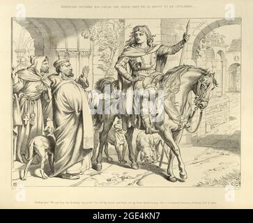 Hereward the Wake, illustration by Henry Courtney Selous. How Hereward ...