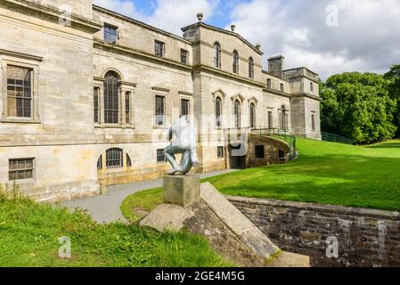 The restored ruins of Penicuik House originally built in 1761 but ...