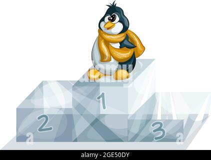 transparent glass platform cartoon vector illustration Stock Vector ...