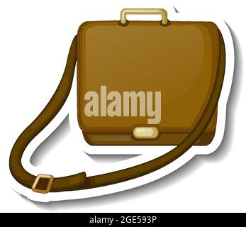 Crossbody bag clipart, fashion illustration vector Stock Vector Image ...