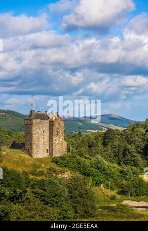 Neidpath Castle is an L-plan rubble-built tower house, overlooking the ...