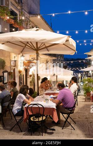 Modica, Italy. 13th July, 2021. An empty alley in the old town. Credit ...