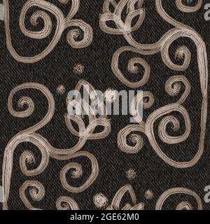Seamless tan neutral colored denim pattern design for print Stock Photo ...