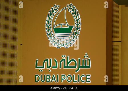 The logo of the Dubai Police, United Arab Emirates Stock Photo - Alamy