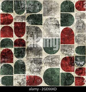 Seamless grungy abstract archway pattern design for print Stock Photo ...