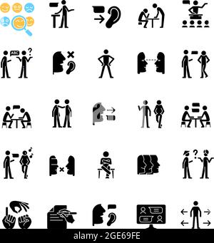 Confidence body language black glyph icon Stock Vector Image & Art - Alamy