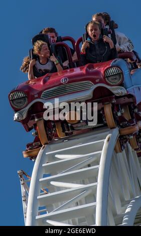 Stealth Launched Rollercoaster Fastest in the uk, 205 foot tall, at ...