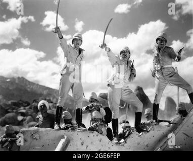 CARY GRANT SAM JAFFE VICTOR McLAGLEN and DOUGLAS FAIRBANKS Jr. in GUNGA ...