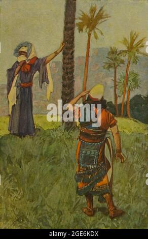 Tissot Deborah Beneath the Palm Tree Stock Photo - Alamy