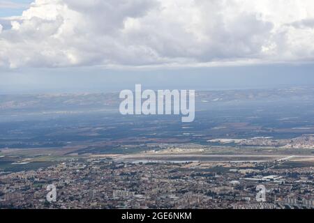 Aerial view of Blida city from Chrea National Park, Algeria Stock Photo ...