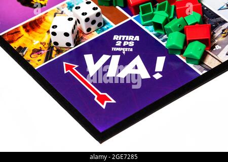 Close up of Italian Monopoly board Stock Photo - Alamy