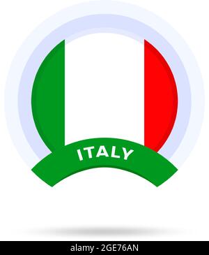 Italy flag - simple wavy vector icon with shading Stock Vector Image ...