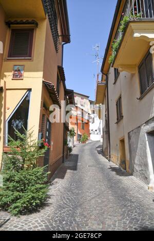 A street in the historic center of Acri, a medieval town in the ...