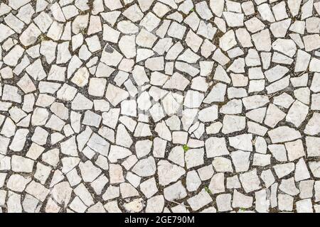 Sidewalk made with Petit-pave (small pavement) which is used in ...
