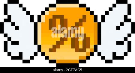 Pixel art 8-bit increase and decrease arrows set red and green ...