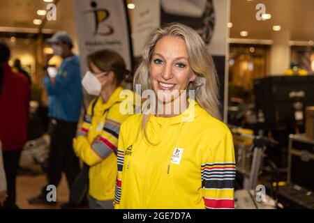 Paralympic jockey Manon Claeys pictured in action during the Individual ...