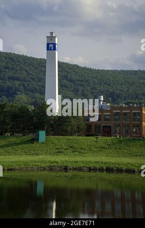 Little Joe Tower, Corning, New York. The illustration near the top is ...