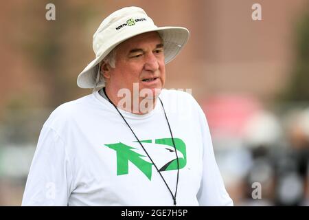August 17, 2021: North Dakota Fighting Hawks offensive coordinator ...