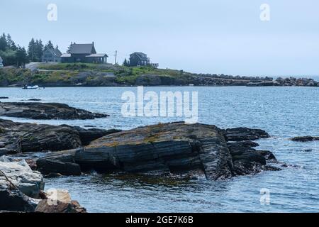 Blue Rocks community in Lunenburg District, Nova Scotia, Canada Stock ...