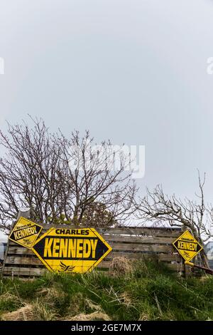 Old political campaign signs supporting the late Liberal Democratic ...