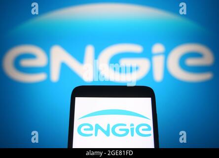 Ukraine. 17th Aug, 2021. In this photo illustration, AIA Group Limited ...